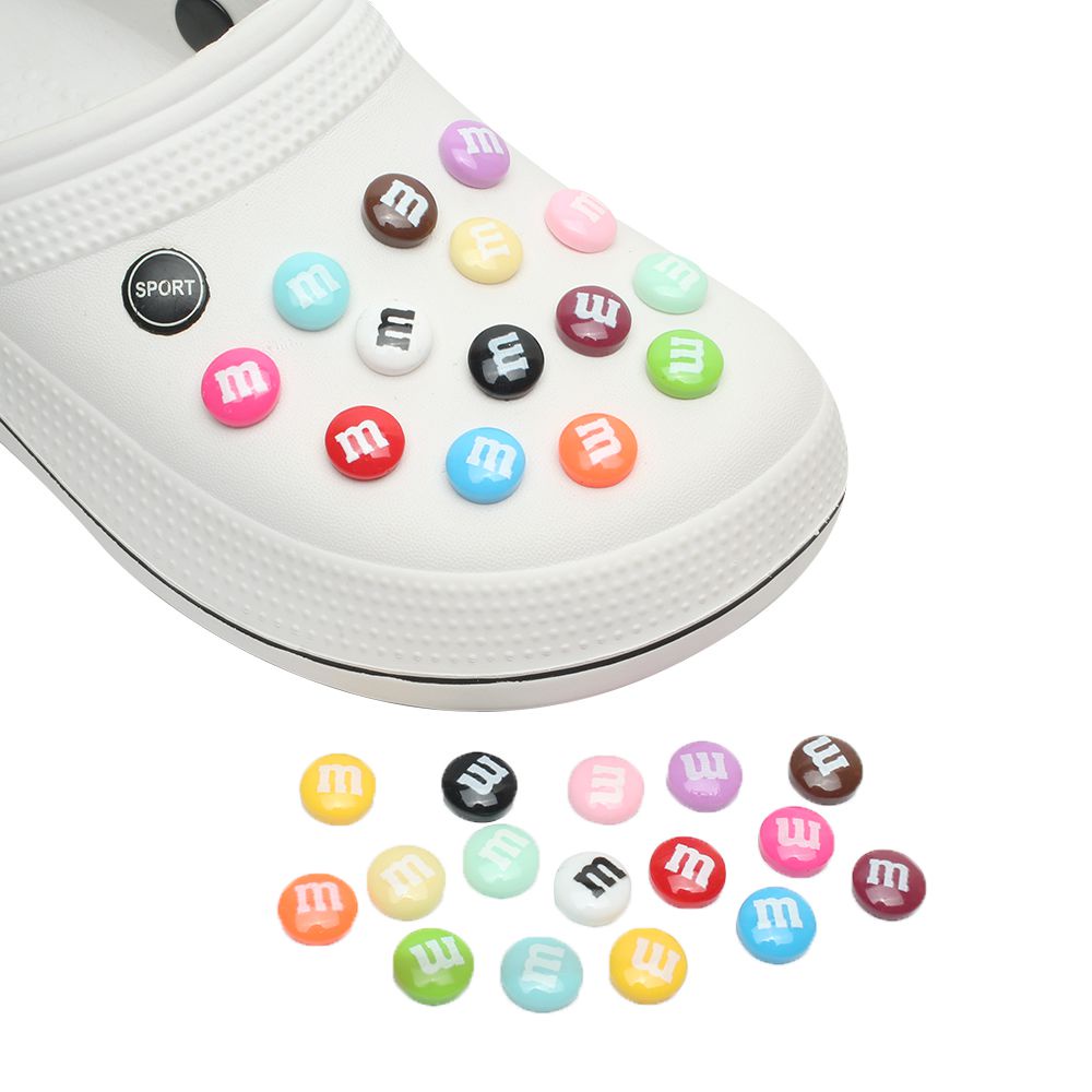 Cartoon Letters M jbitz design Chocolate Candy Jibitz Charm M&M Beans ...