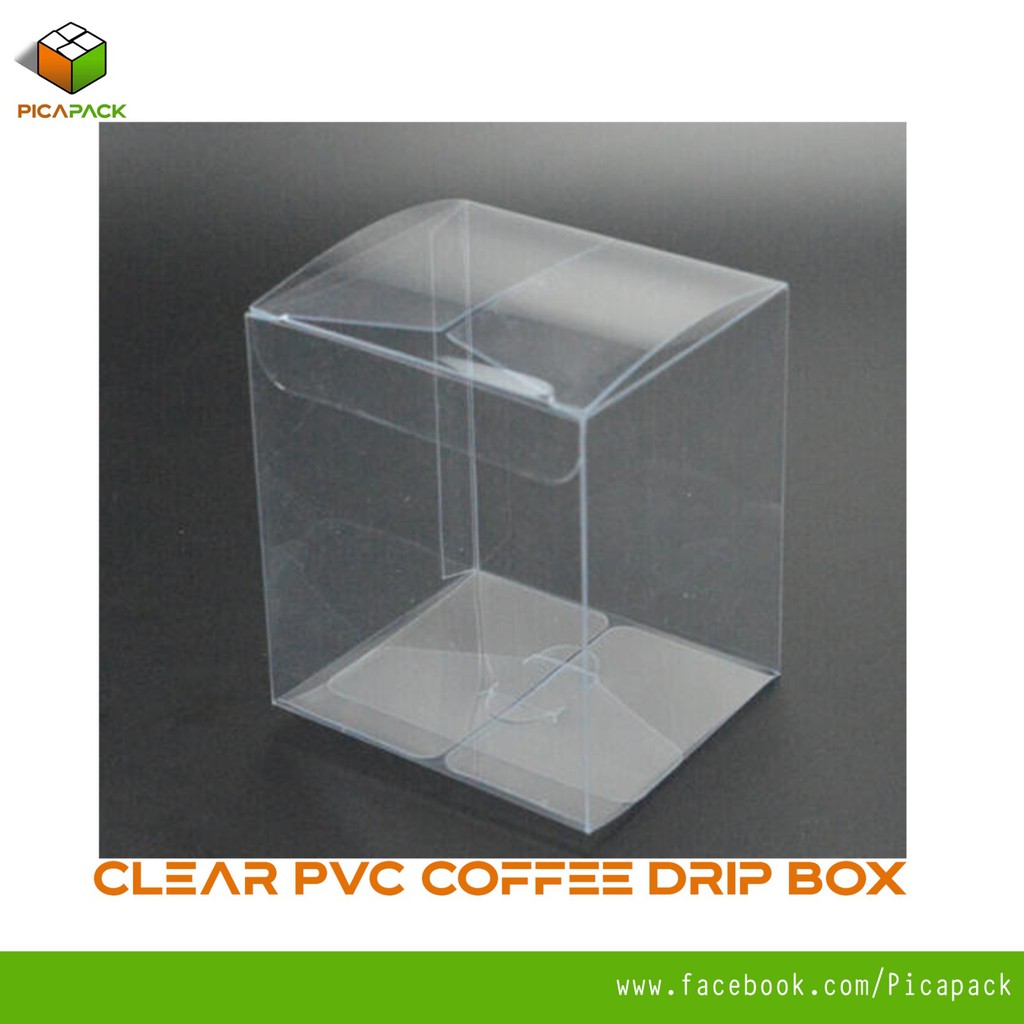 5pcs Drip Coffee Box Clear Frosted Transparent PVC 5 drips or 10 ...