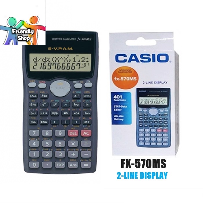 Casio Scientific Calculator FX-570MS Model with 401 Functions(OEM ...