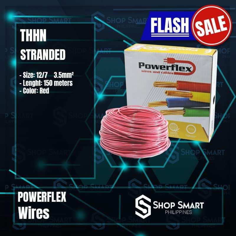 Powerflex TTHN Stranded Wire No. 12/7 3.5mm (150meters 1 Box) | Shopee ...
