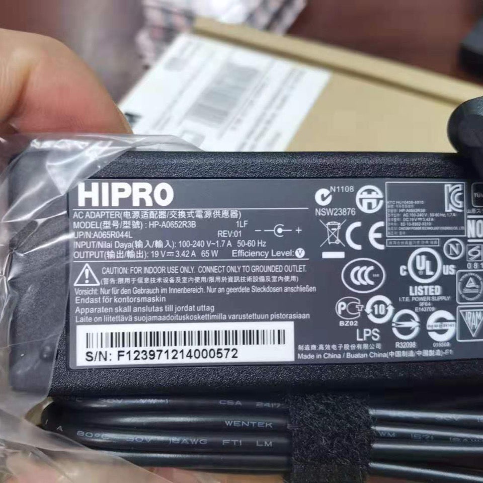 (Ready stock)Acer acer original HIPRO efficient 19V 3.42A power supply ...