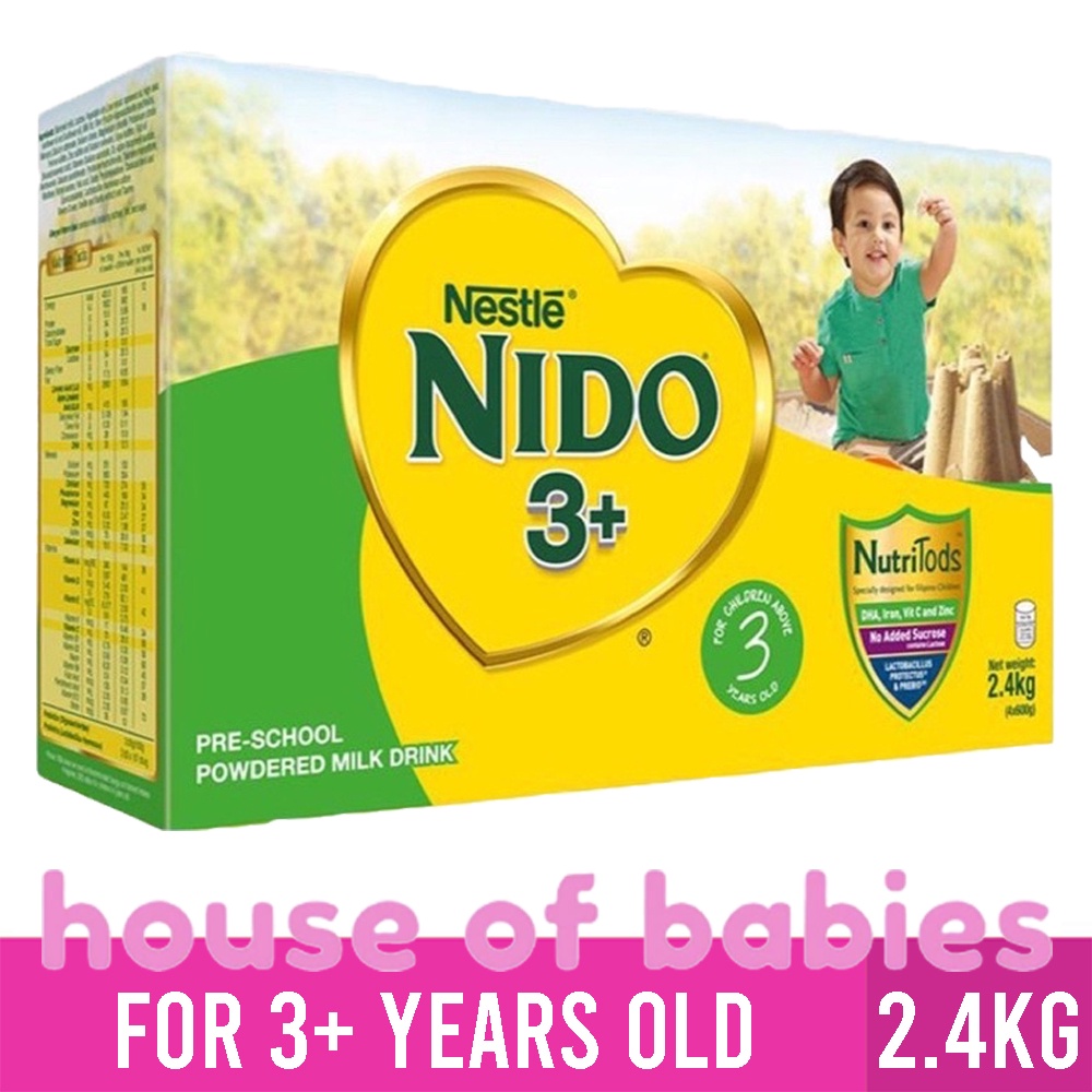 NIDO 3+ 2.4kg for Children Above 3 Years Old | Shopee Philippines