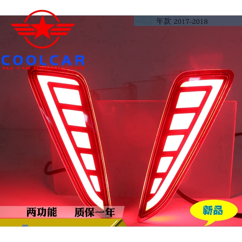 Car Flashing Led Reflector Rear Bumper Light for Toyota CHR 2016 2017 ...