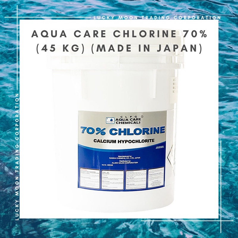 LMTC Swimming Pool Supplies AQUA CARE CHLORINE 70% (45KGS) | Shopee ...