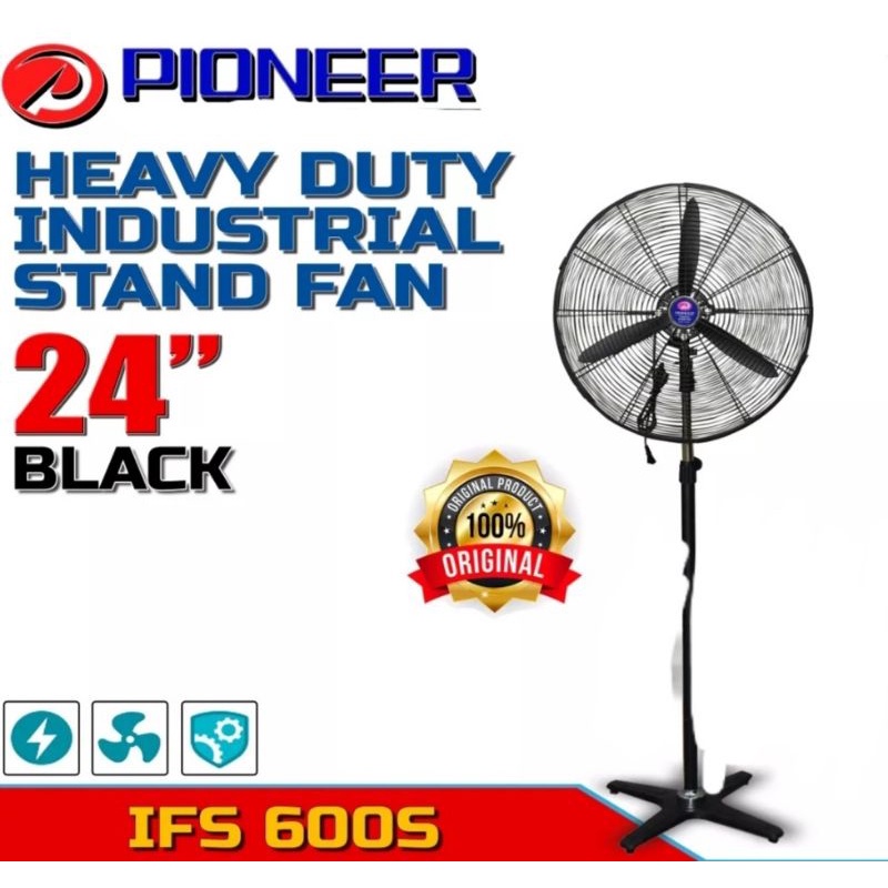 PIONEER INDUSTRIAL STAND FAN 24"/ 30" HEAVY DUTY | Shopee Philippines