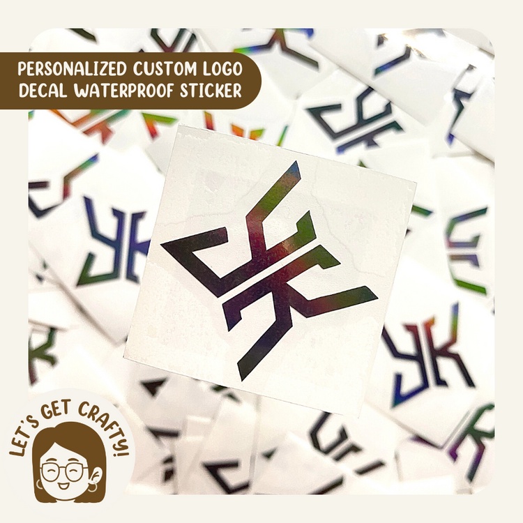 [PREMIUM] Personalized Custom Logo Vinyl Decal Sticker Waterproof ...