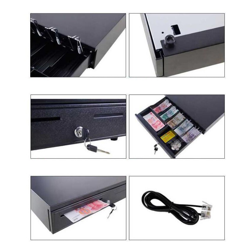 Metal Cash Register Drawer Cash Drawer for POS Metallic Money Drawer ...