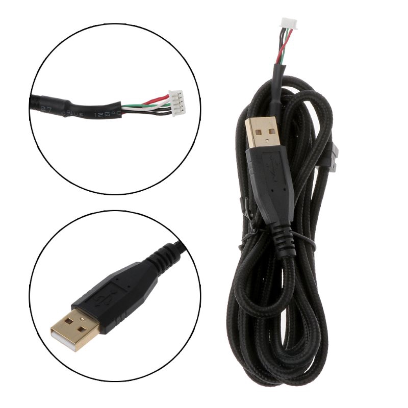 Gold Plated Durable Nylon Braided Line USB Mechanical Keyboard Cable ...