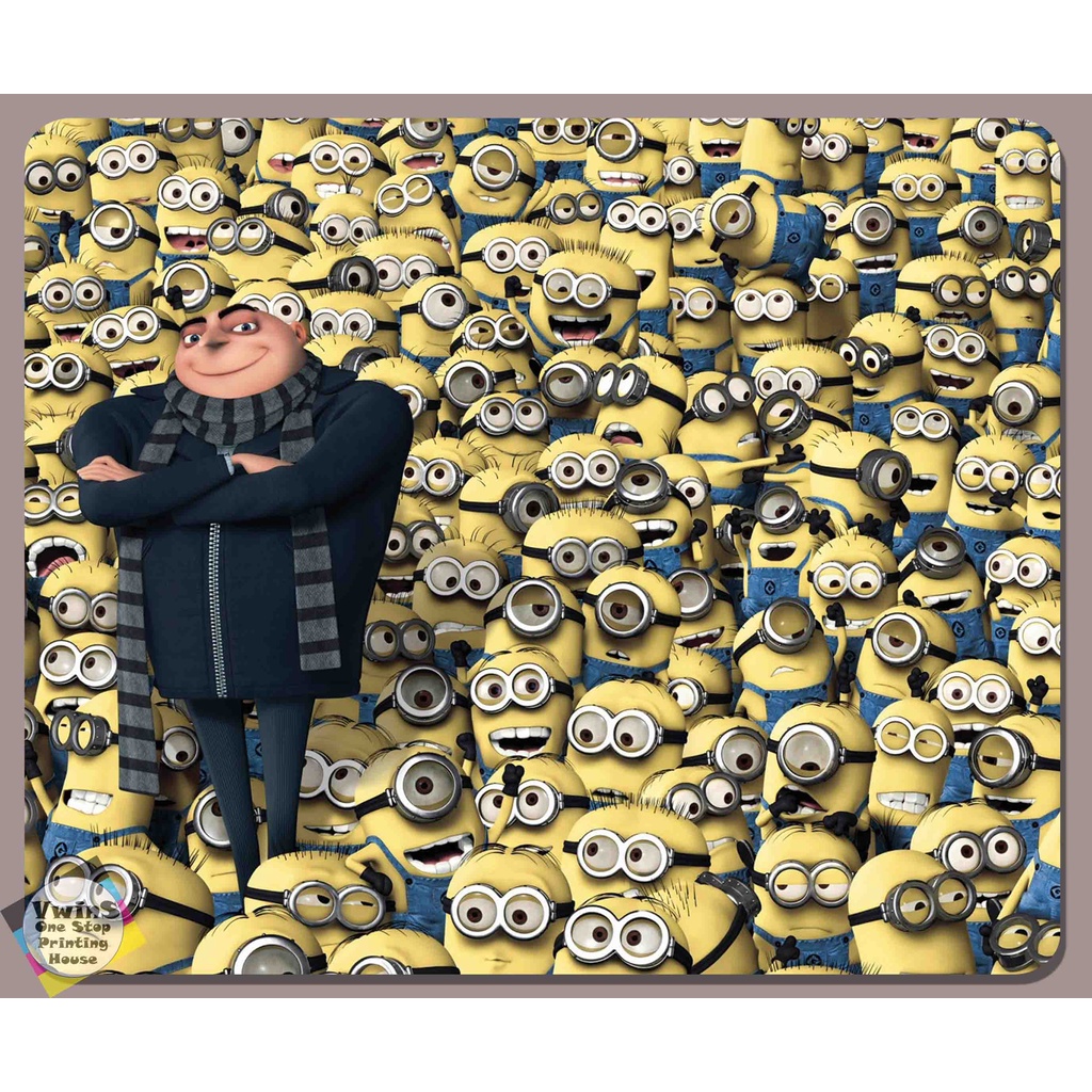 Minions Design Mousepad! Despicable Me Minion Design Mouse Pad | Shopee ...