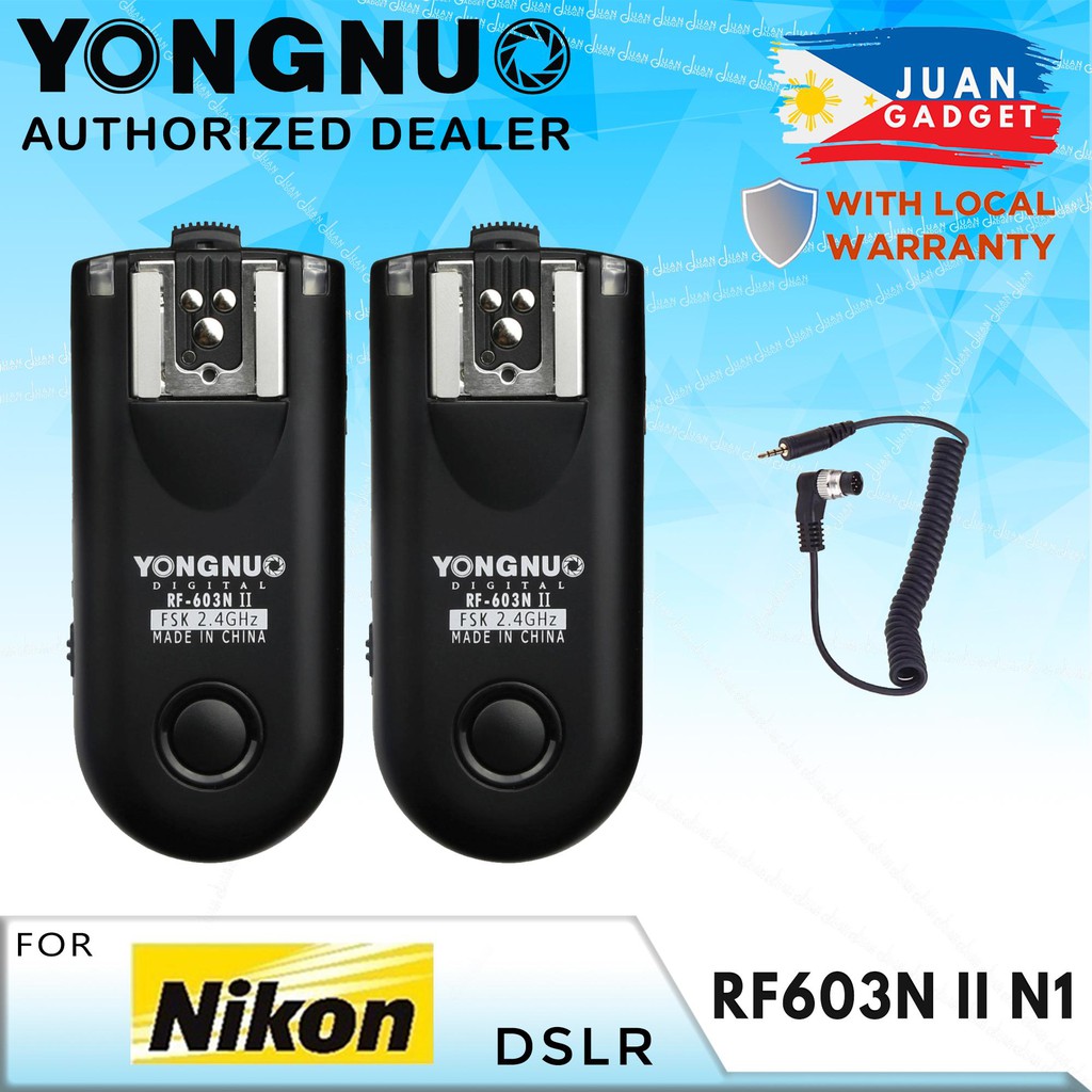 YONGNUO RF603II N N1 Wireless Flash Trigger Kit for Nikon 10-Pin ...