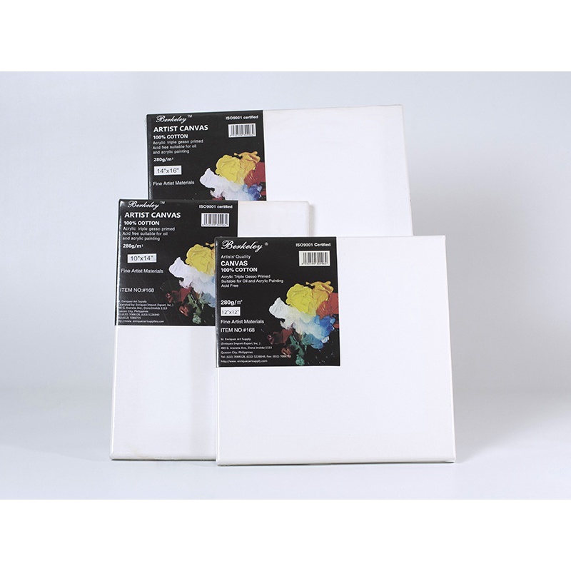 Berkeley Stretched Canvas Panel Board Stretch Fabric Work Various Sizes ...