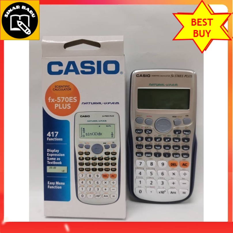 CASIO SCIENTIFIC FX 570 CALCULATOR FX 570ES PLUS | Shopee Philippines