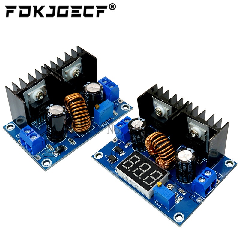 DC 4-40V 8A 200W Voltage Regulator Module Digital PWM Adjustabl DC-DC ...