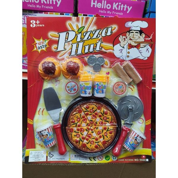 Kids Pretend Play Pizza Hut Cooking Set | Shopee Philippines