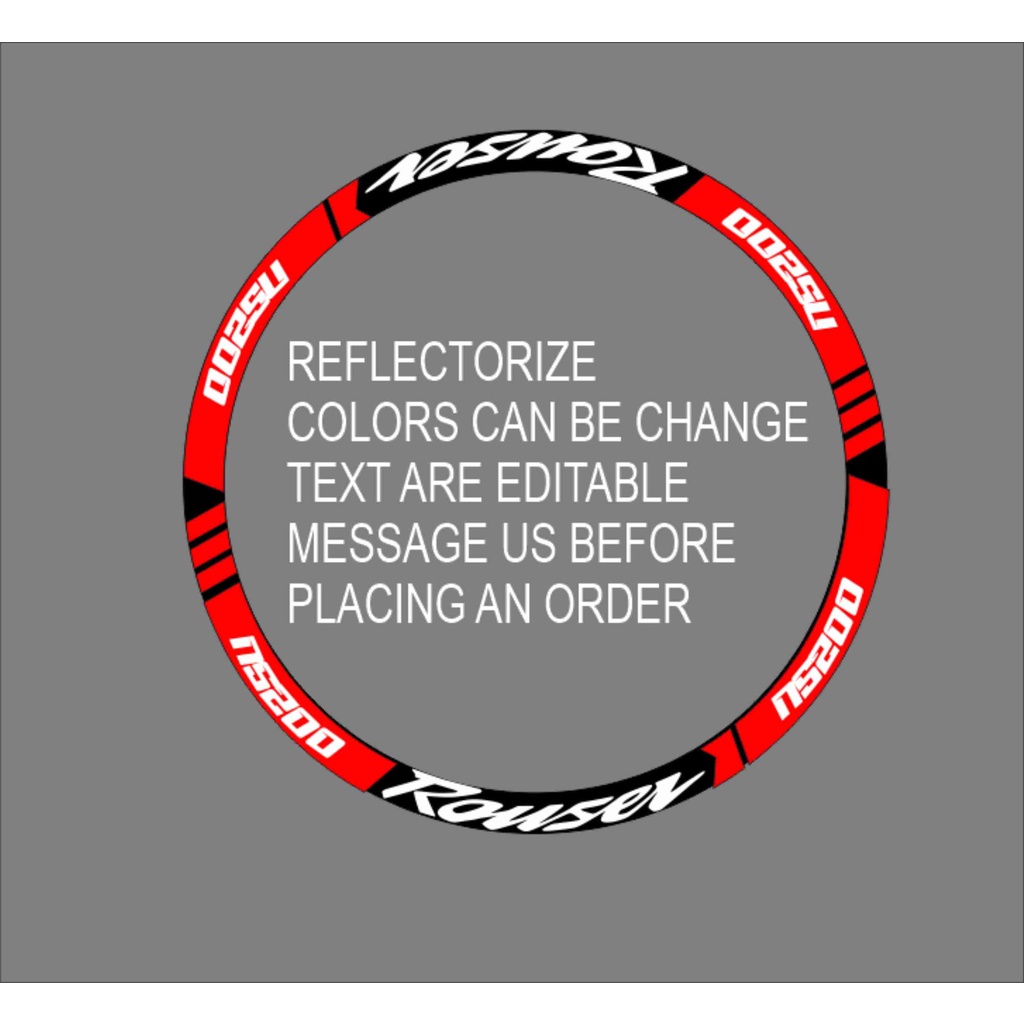 NS 200,160, 150 Reflectorize Mags Sticker Decals | Shopee Philippines