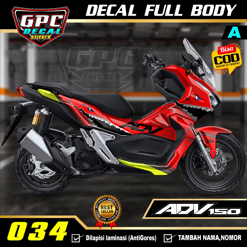 Decal Sticker Fullbody Honda Adv 150 - Variation List Motorcycle Design ...