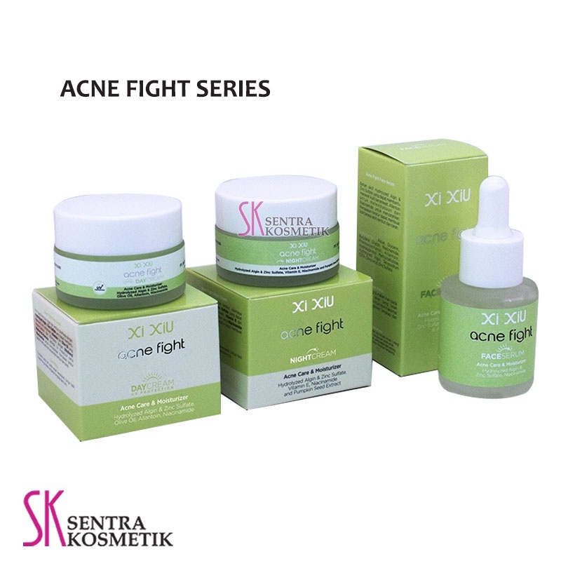 Xi XIU Acne Fight Series Day Cream Package - Night Cream - Xixiu Serum ...