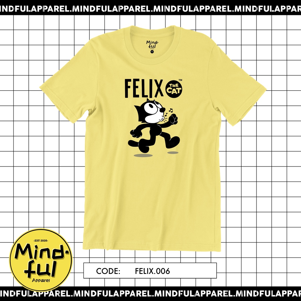 FELIX THE CAT GRAPHIC TEES | MINDFUL APPAREL TSHIRT | Shopee Philippines