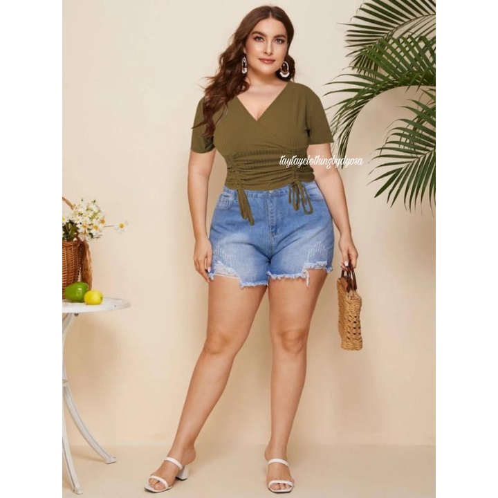 TAYTAY CLOTHING BY DYOSA.PH [AVA] PLUS SIZE TRENDY TOP | Shopee Philippines