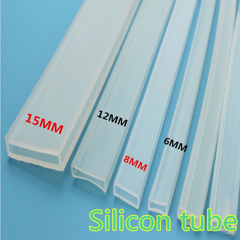 Silicon tube IP67 8mm/10mm/12mm 5m/10m length for SMD5050 3528 3014 ...