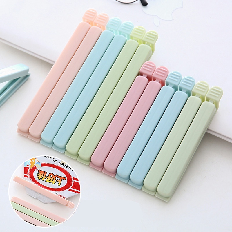 5PCS/Set Small And Large Size Color Sealing Clamp Food Snack Plastic ...
