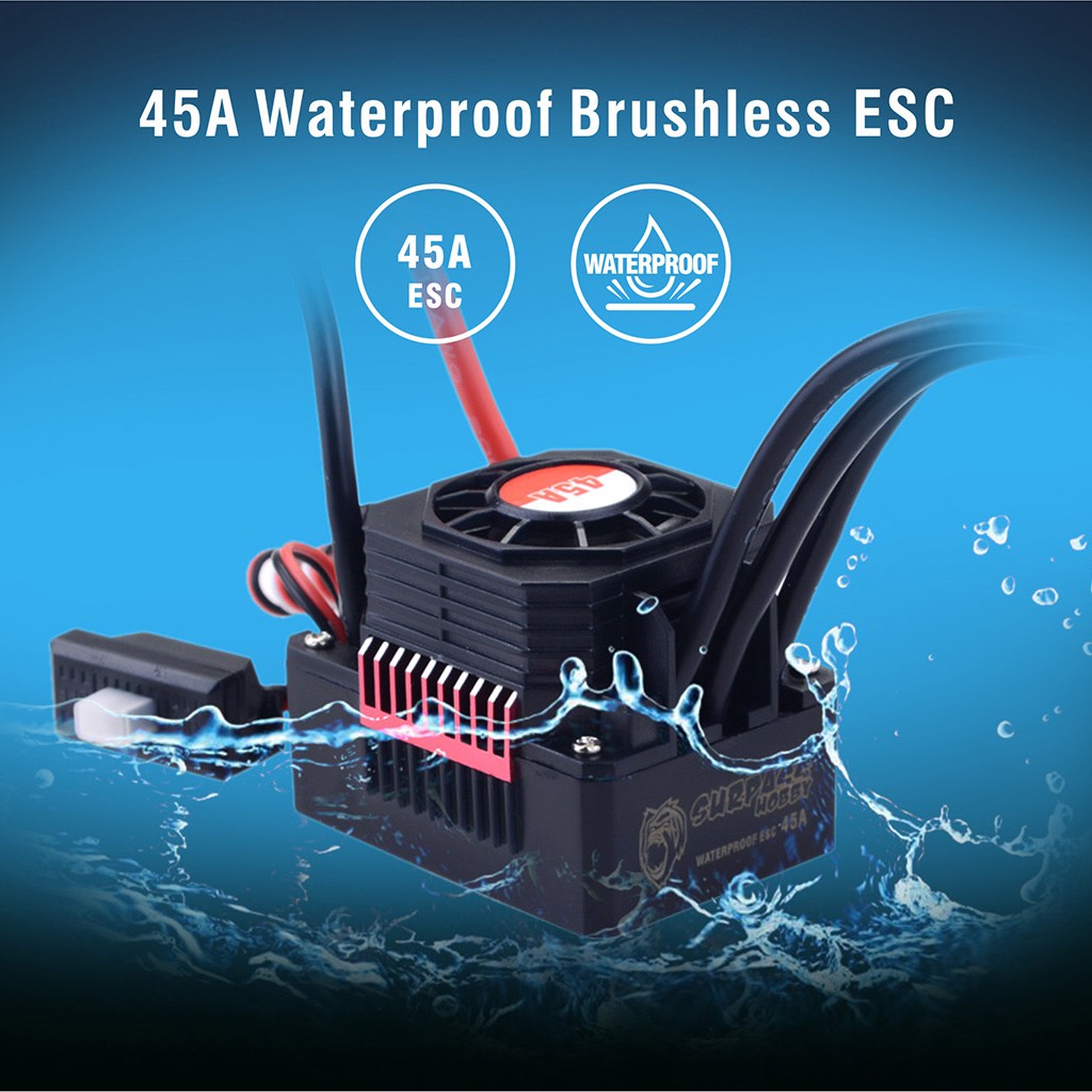 Waterproof Brushless ESC Speed Controller T PLUG 35A 45A 60A 80A 120A ...