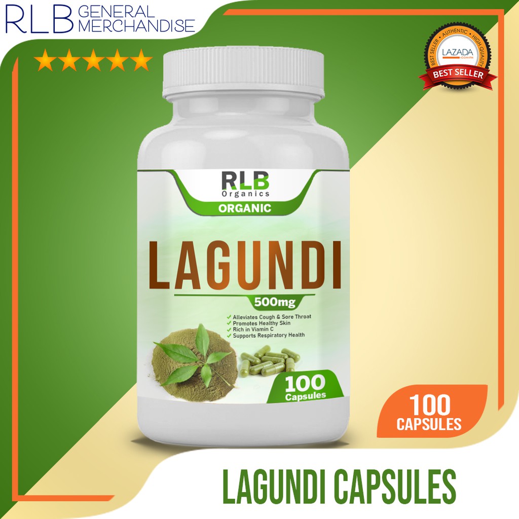 100 Capsules Organic Pure Natural Lagundi Capsules - Herbal Medicine ...