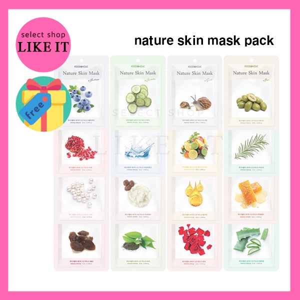 FoodAHolic Nature Skin Mask Sheet 1EA /Shipping Korea | Shopee Philippines