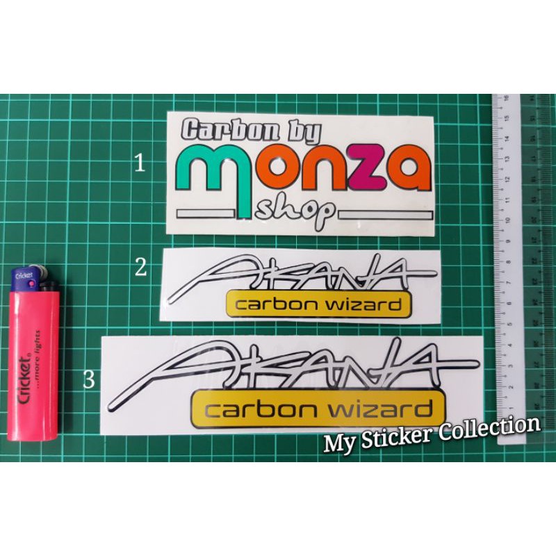 MONZA / AKANA Carbon Wizard Sticker Cutting Overlapping monza akana ...