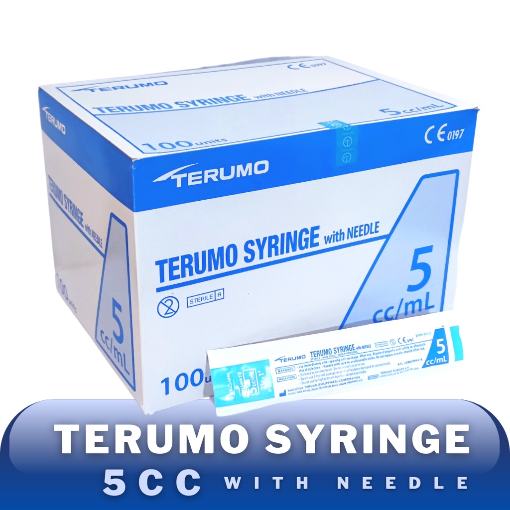 Terumo Syringe 3cc & 5cc - 1Box (100pcs) NEW PACKAGING | Shopee Philippines