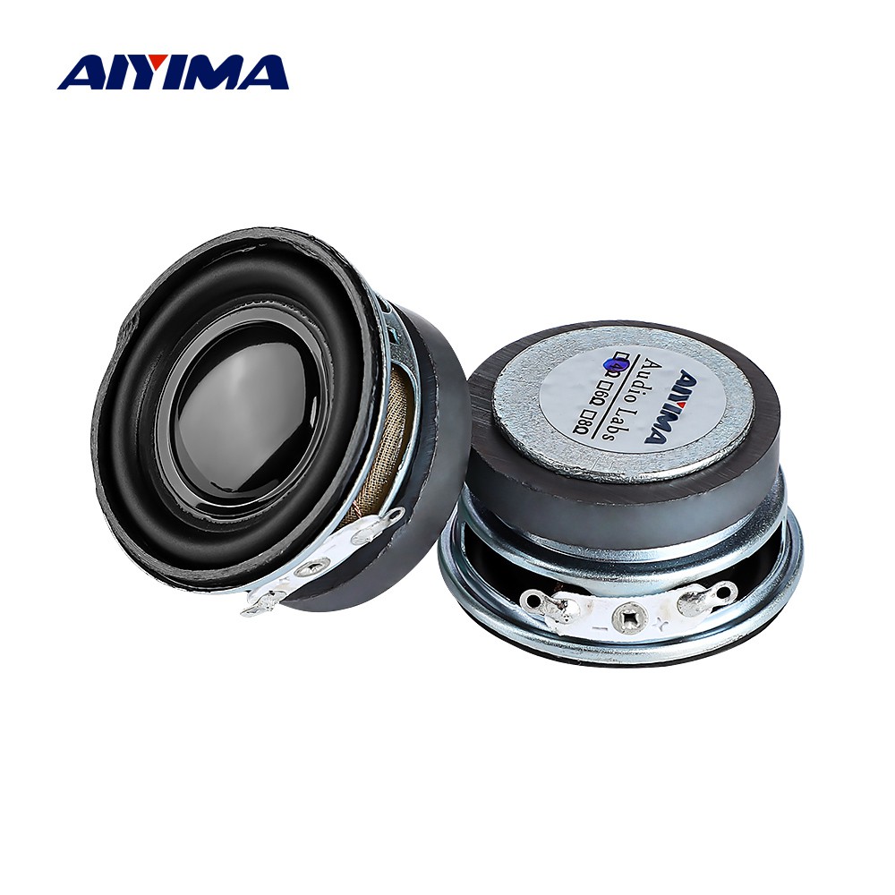 AIYIMA 2Pcs 1.5Inch Audio Portable Speakers 4Ohm 3W Full Range Speaker DIY Stereo Home Theater ...