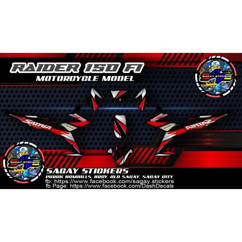 Raider 150 fi Motorcycle Sticker Decals | Shopee Philippines