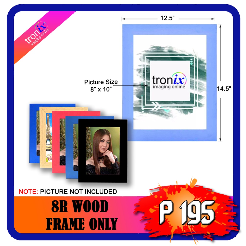 Tronix Imaging 8r Wooden Frame For 8 X 10 Mosaic Collage Caricature ...