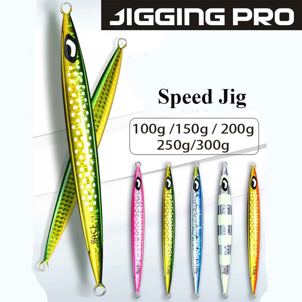 Jiggingpro Glow Saltwater Vertical Jig 100g - 300g Speed Jigs Lead ...