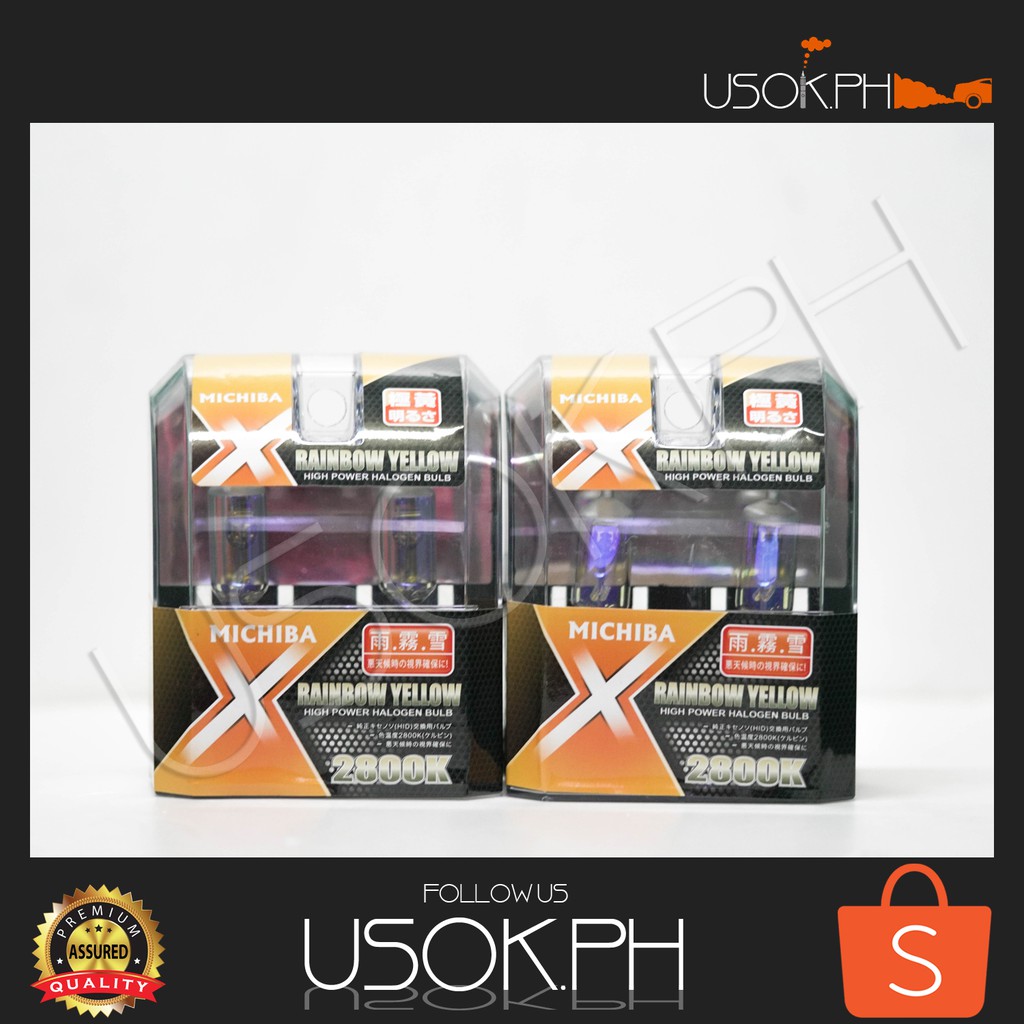 H4-12V MICHIBA (100 / 90w) (60 / 50w) Halogen Bulbs | Shopee Philippines