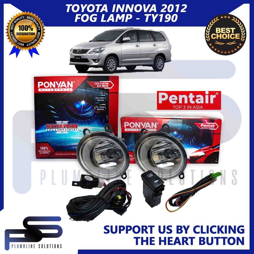 Toyota INNOVA 2012 2013 2014 2015 Fog Light / Foglight or Foglamp / Fog ...