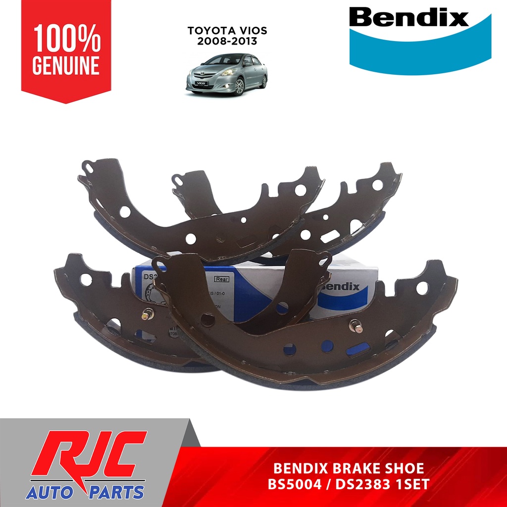 Bendix Bs5004 / DS2383 Brake Shoe For Toyota Vios , Yaris 2008-2015 1Set | Shopee Philippines