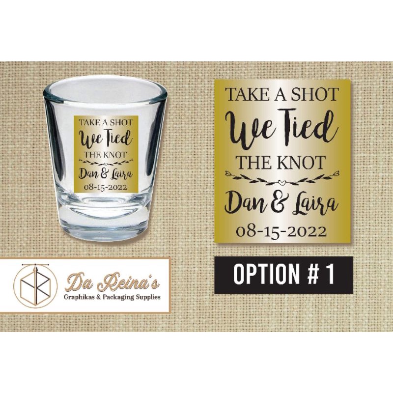 Personalized Shot glass wedding Souvenirs | Shopee Philippines