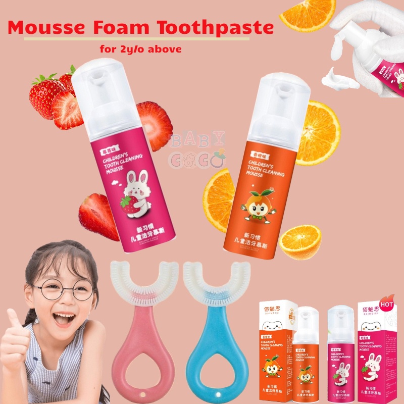 Mousse Foam Toothpaste Baby Mousse Children's Toothpaste Tooth Cleaning ...