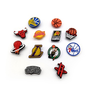 NBA Team LOGO Charms for Crocs shoes accessories Jibbitz set buckle ...