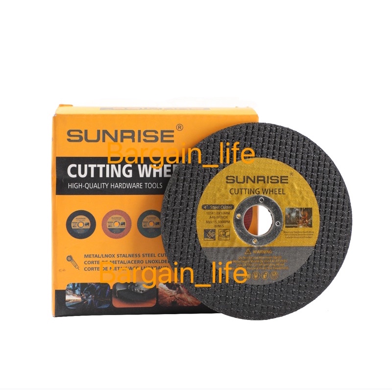 Sunrise Cutting Disc 4" Inch. For Metal /Stainless Steel (25pcs ...