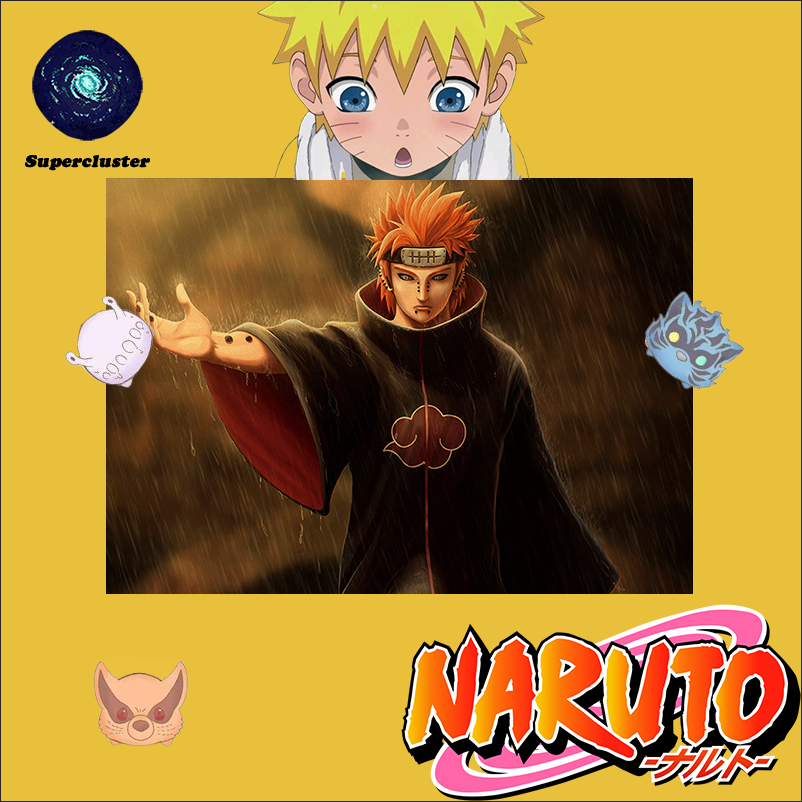 NARUTO Pain Deva Path Retro poster Anime Kraft Paper Wallpaper wall ...