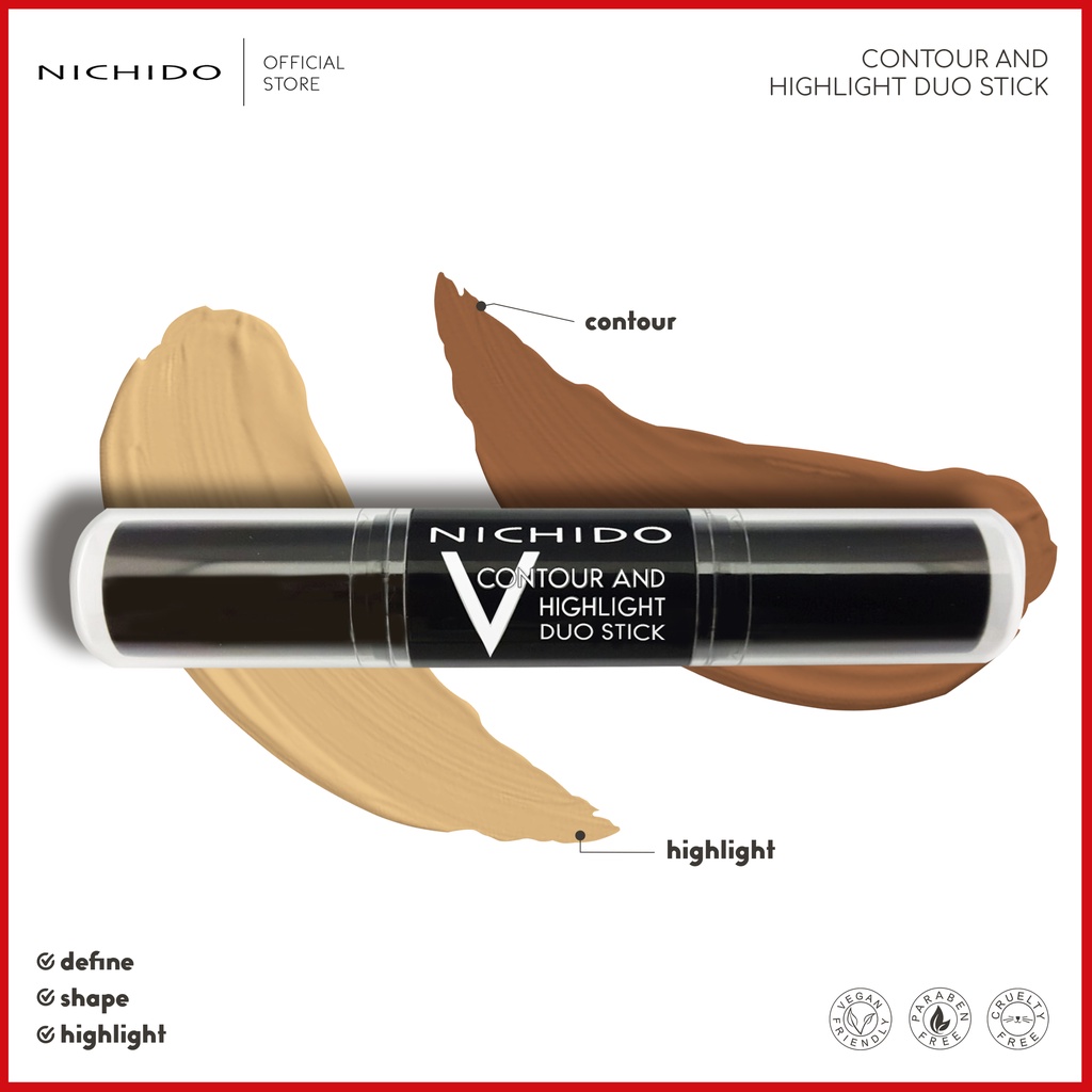 NICHIDO V Contour and Highlight Duo Stick | Shopee Philippines