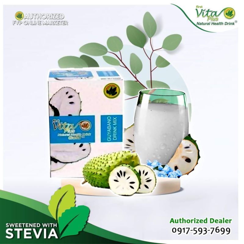 First VitaPlus Guyabano Gold Juice 20 Sachets – Herbal Food Supplement Pampalakas at Detox ...