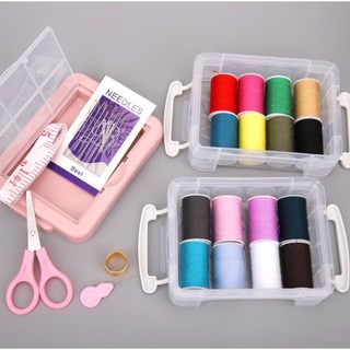 Portable 30pcs Sewing Box Set Household Sewing Kit Portable Large Three ...