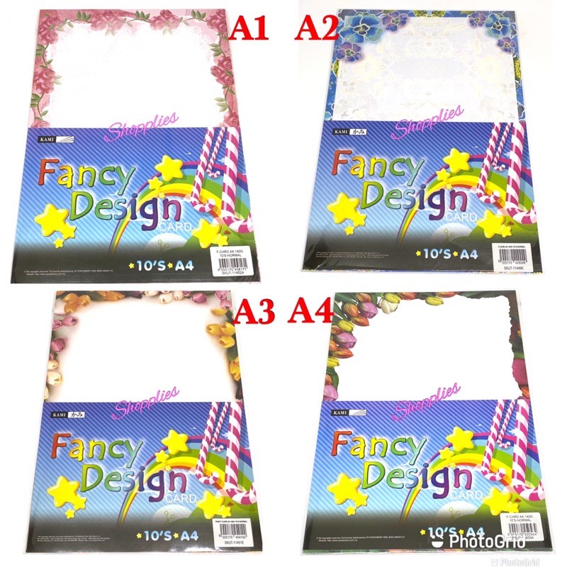 Fancy Design Card A4 140 gsm 10's A1 - A4 | Shopee Philippines