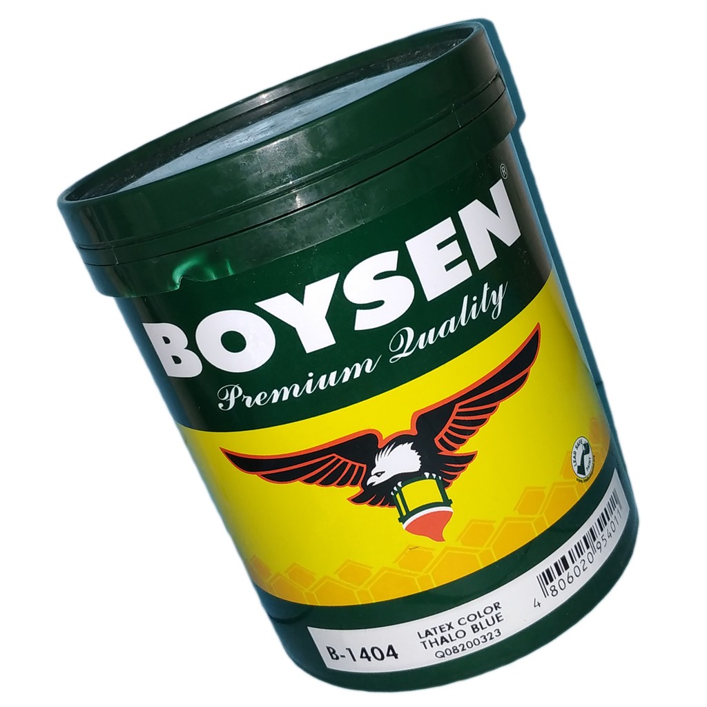 ( 1 LITER ) BOYSEN LATEX COLOR THALO BLUE B-1404 FOR WOOD AND CEMENT ...