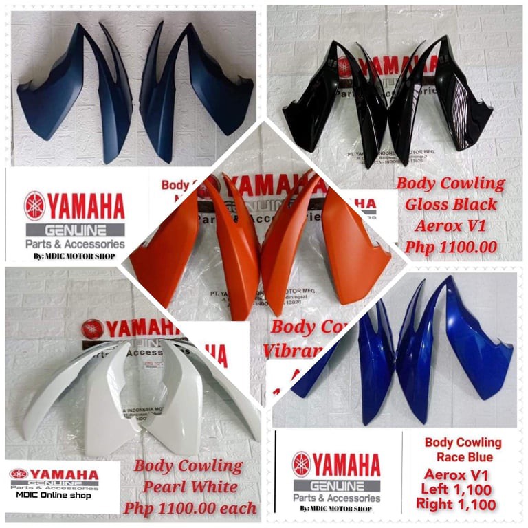 AEROX V1 BODY COWLING YAMAHA GENUINE PARTS | Shopee Philippines