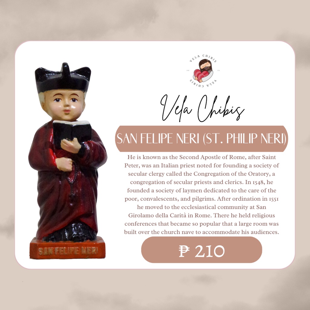 San Felipe Neri (St. Philip Neri) Chibi Image / Chibi Saint | Shopee ...