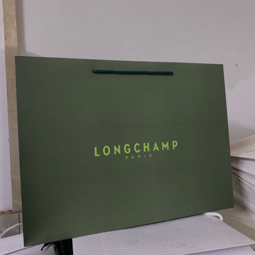 Longchamp Paper Bag Gift Tote Shopping Box Packaging | Shopee Philippines